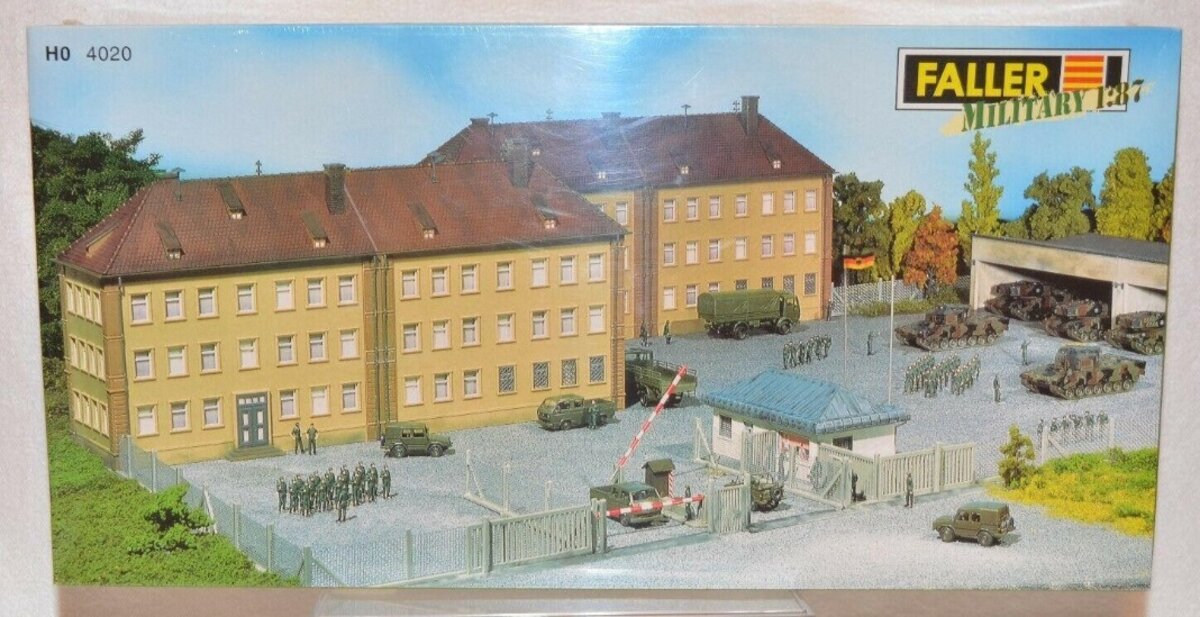 Faller 4020 1:87 Military Base Plastic Model Kit – Trainz