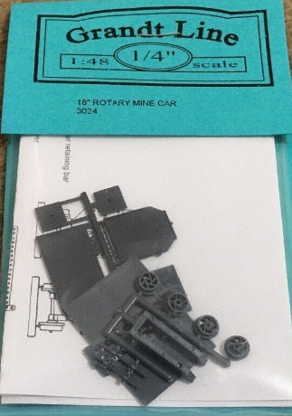 Grandt Line 3024 O 18" Rotary Mine Car Plastic Model Kit – Trainz
