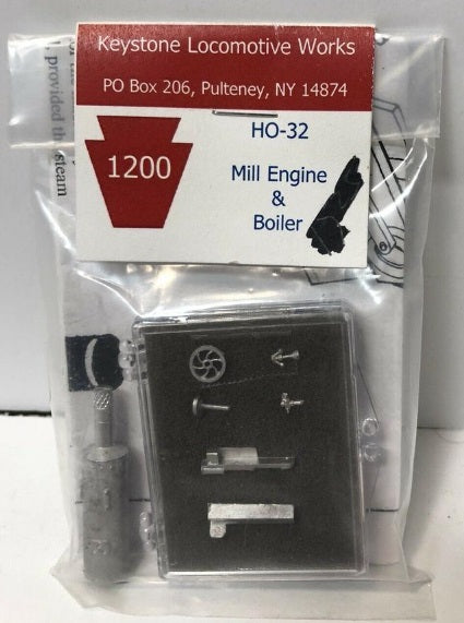 Keystone HO-32 HO Scale Mill Engine & Boiler Metal Kit – Trainz