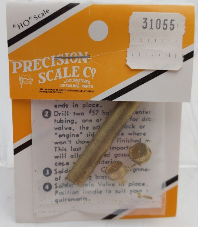 Precision Scale Company 31055 HO Scale Air Tubing & Valve Brass Part ...