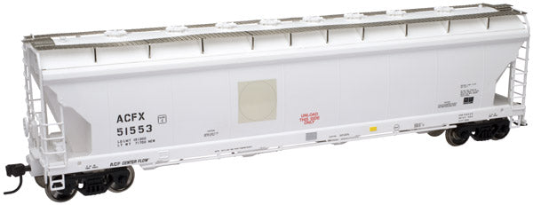 Atlas 20001057 HO ACFX ACF 4-Bay Centerflow Pressureaide Covered Hoppe – Trainz