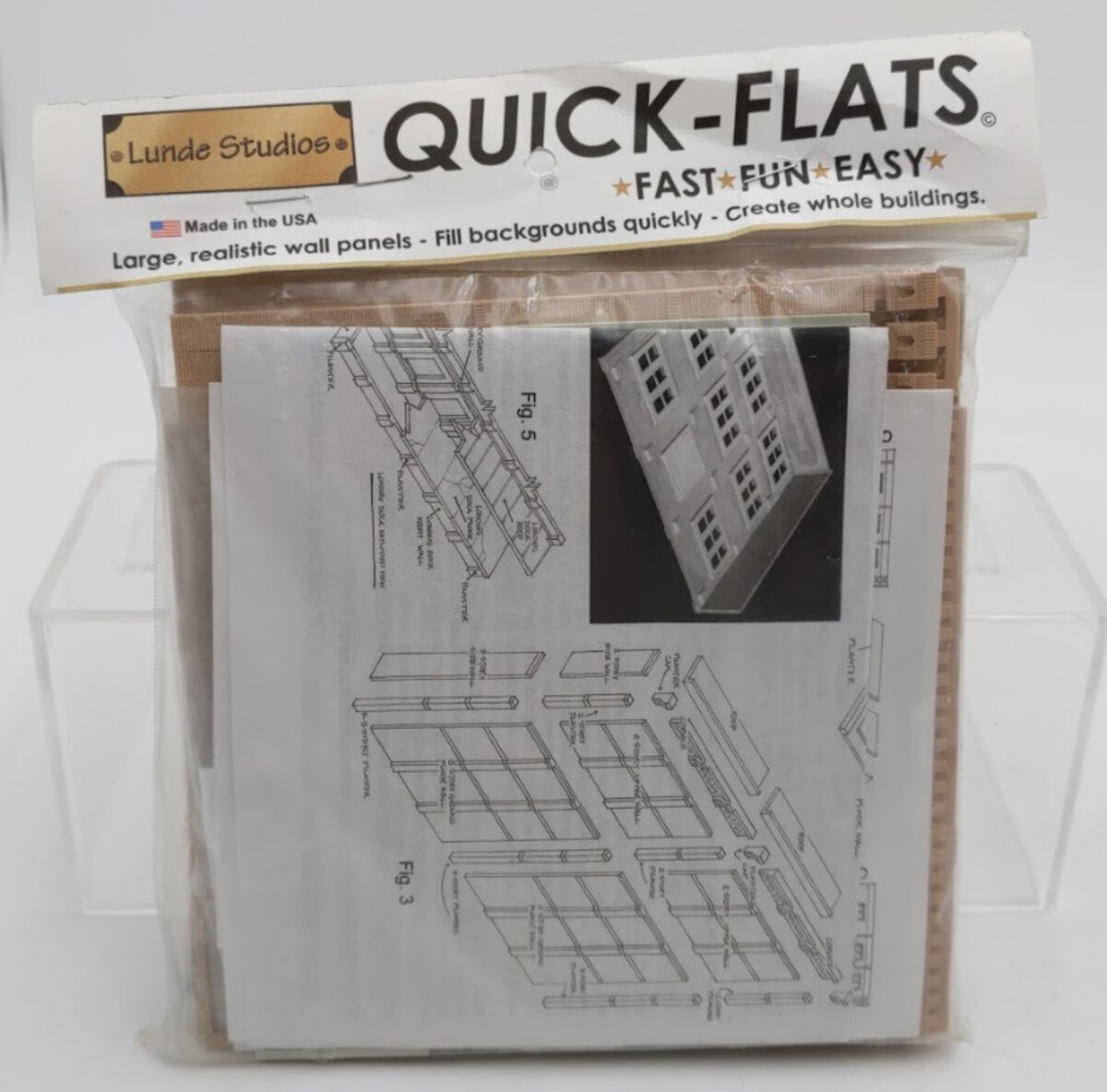 Lunde Studios QF3 HO Scale Quick-Flats Truck Loading Walls Kit – Trainz