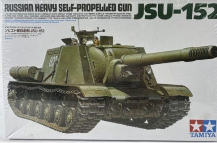 Tamiya 35303 1:35 JSU152w/Self-Propelled Gun Military Tank Model Kit ...
