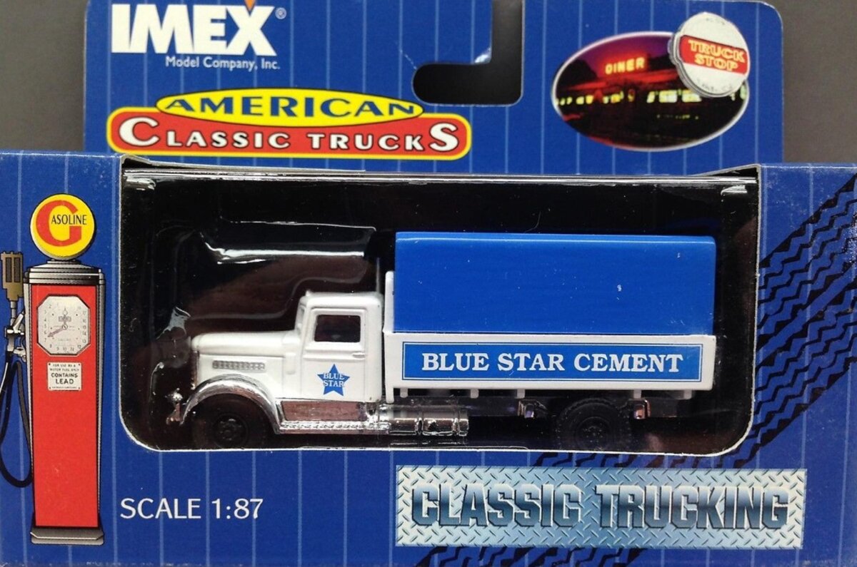 Imex 870019 HO American Classic Trucks Blue Star Cement Peterbilt Sack ...