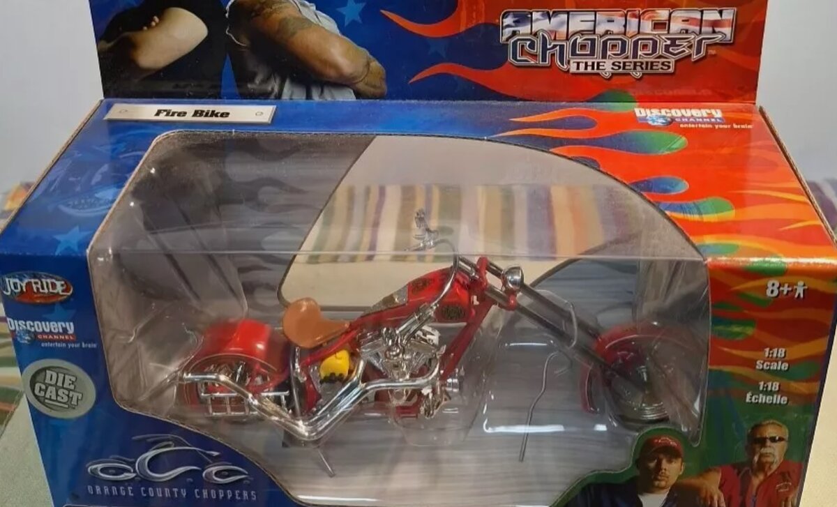 Ertl 78909 1:18 American Chopper The Series Orange County Chopper Fire ...