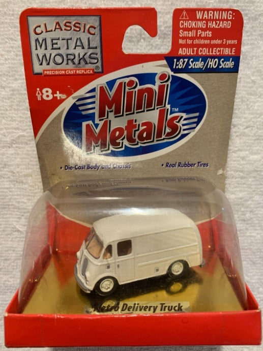 Classic Metal Works 30117 HO White Mini Metals White Metro Delivery Tr ...