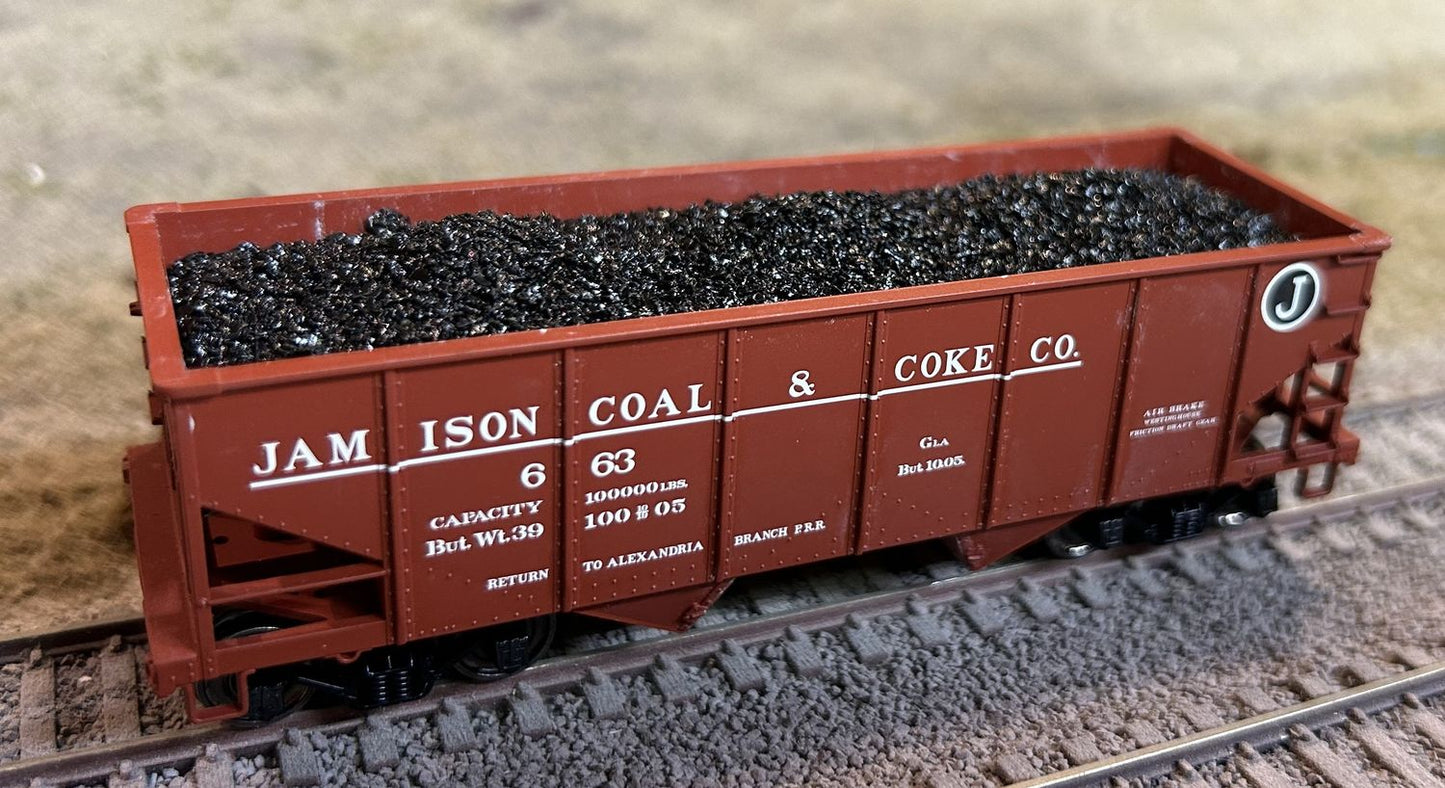Motrak Models 81401 HO Bowser GLa 2-Bay Hopper Coal Load – Trainz