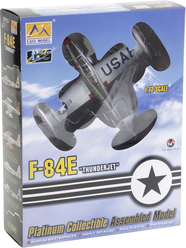 Easy Models 37108 1:72 Assembled F-84E Thunderjet Sandy 9th FBS Aircra ...