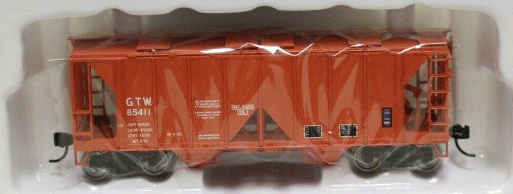 Bowser 42221 HO Grand Trunk Western 70 Ton Covered Hopper #85411 – Trainz