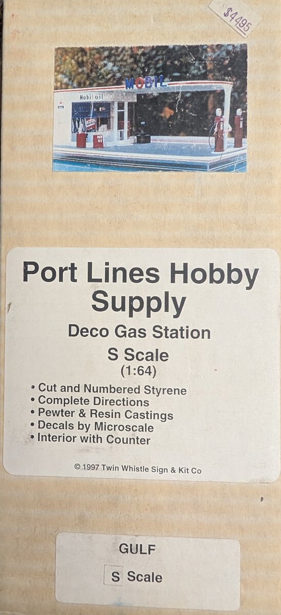 Twin Whistle Sign & Kit Co. S Scale Gulf Deco Gas Station Building Kit ...