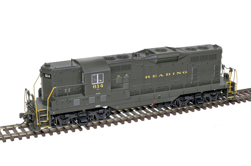 Atlas 10003969 HO Reading Gold GP-7 Diesel Locomotive #614 – Trainz