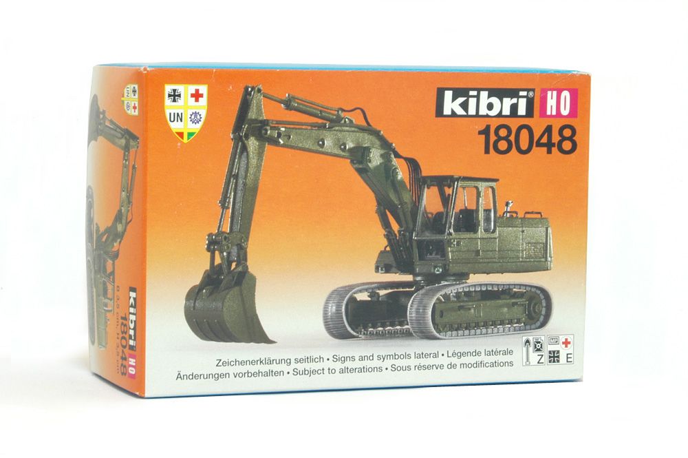 Kibri 18048 HO Bausatz 18048 Liebherr Bagger 922 Bundeswehr Kit – Trainz