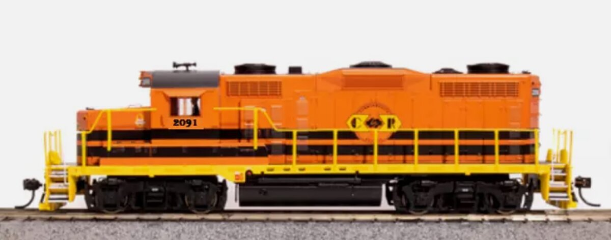 Broadway Limited 7457 HO CWRY EMD GP20 Diesel Locomotive with Sound/DC ...