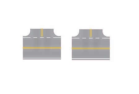 Easy Streets 3253070 N Aged Asphalt 3-way Intersection – Trainz