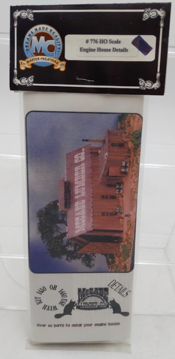 Master Creations 776 HO Engine House Details Building Kit – Trainz