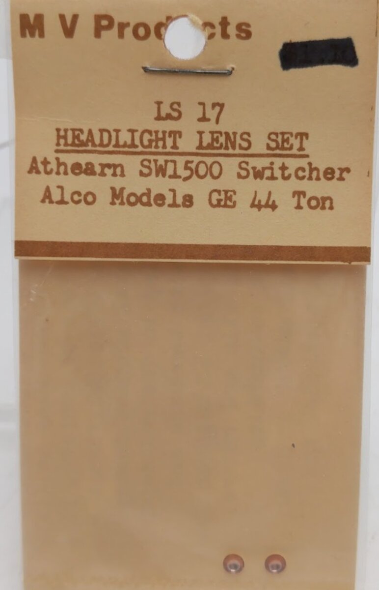 MV Products LS17 HO Headlight Lens Fits Athearn SW1500 Switcher Alco M ...