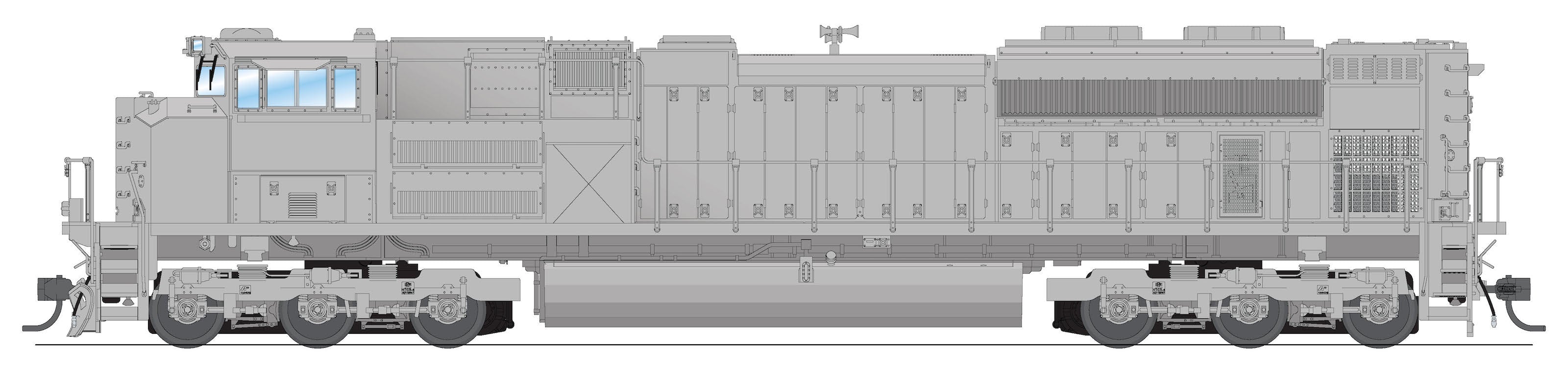 Broadway Limited 8720 HO Undec EMD SD70ACe High Headlight Diesel Locom ...