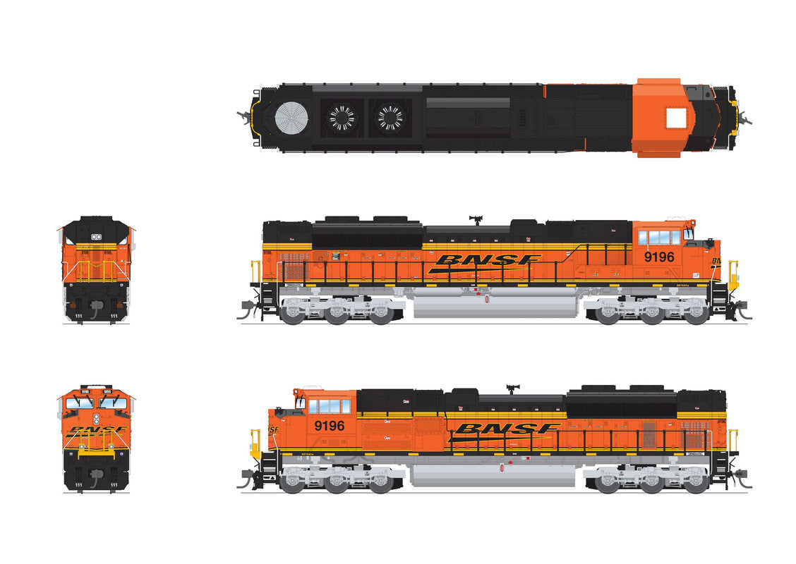 Broadway Limited 8671 HO BNSF EMD SD70ACe Diesel Loco Sound/DC/DCC w/S ...