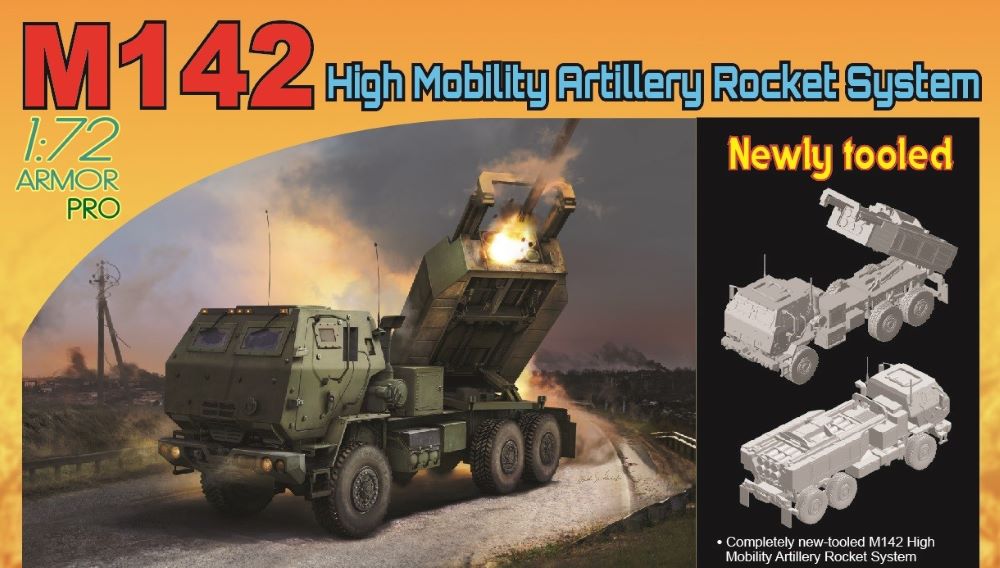 Dragon 7707 1:72 M142 High Mobility Artillery Rocket System Plastic Mo ...