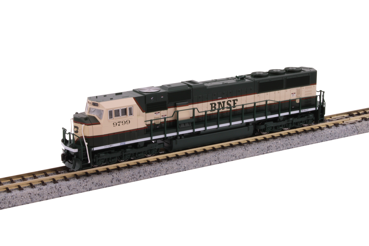 Kato 176-6313-DCC N BNSF SD70MAC Diesel Locomotive - DCC #9799 – Trainz