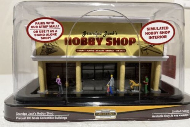 Menards 275-0617 HO Grandpa Jack''s Hobby Shop Assembled Limited Editi ...