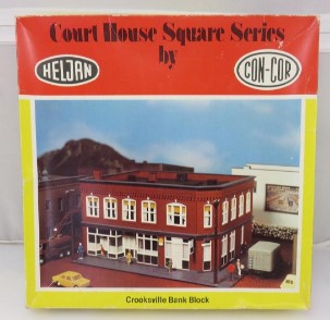 Heljan 903 HO Court House Square Series Crooksville Bank Block Buildin ...