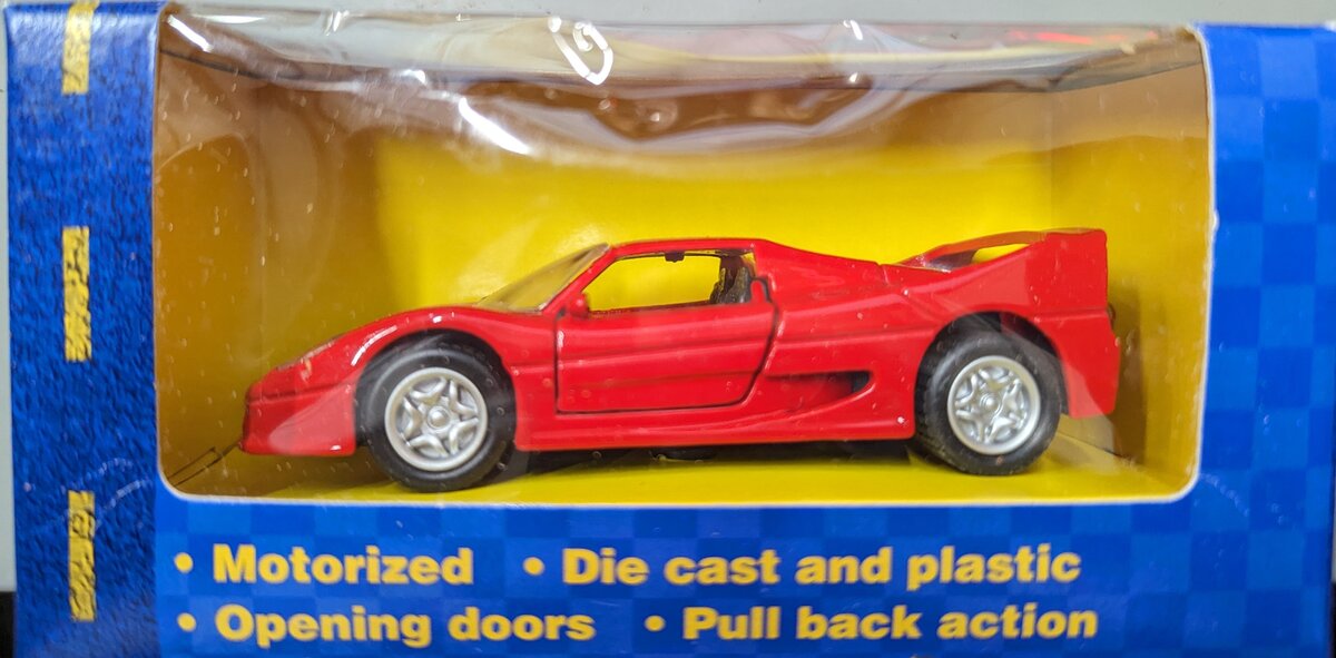 Maisto 21094 1:43 Motorized Die-Cast Road & Track Power Racer Red Lamb – Trainz