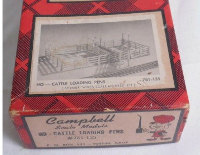Campbell Scale Models 781-135 HO Cattle Loading Pens Building Kit – Trainz