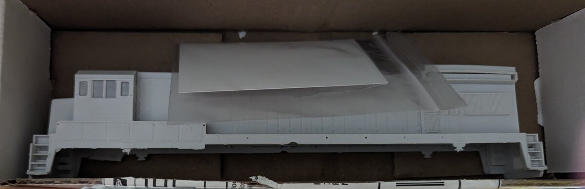 CMR Products U34CA HO Scale Undecorated Diesel Engine Plastic Gray She ...