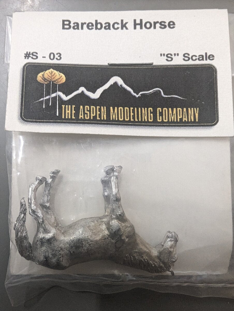 Aspen Modeling Company 03 S Scale Barback Horse Pewter Figure – Trainz