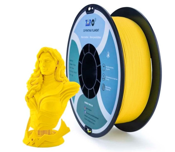 Ziro 3D Filament 93 1.75mm Matte PLA Yellow 3D Printing Filament – Trainz
