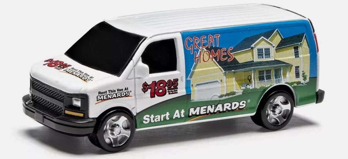 Menards 279-4478 1:43 Die Cast Great Homes Delivery Van – Trainz