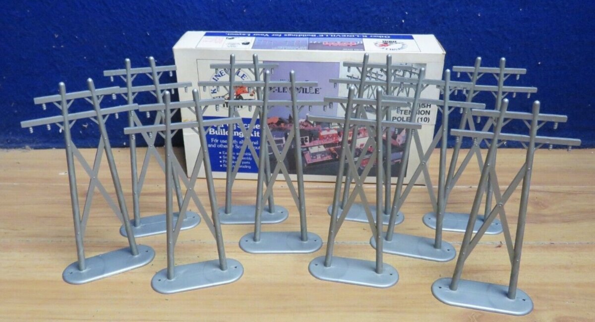 K-Line K-4177 O Scale Accessories High Tension Poles (Box of 10) – Trainz