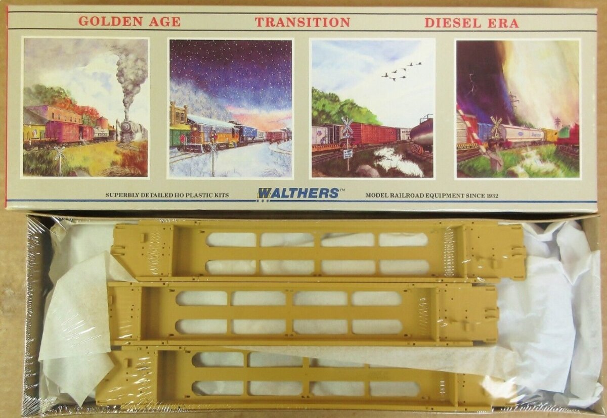 Walthers 932-3902 HO Scale TTX Double Stack Car Kit #25057 (Set of 3 ...