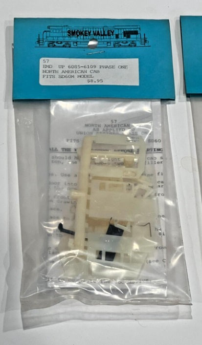 Smokey Valley RR Products 57 HO Gauge North American EMD Cab Model Kit ...