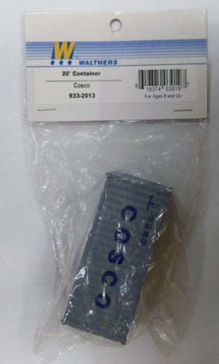 Walthers 933-2013 HO Scale COSCO 20' Container – Trainz