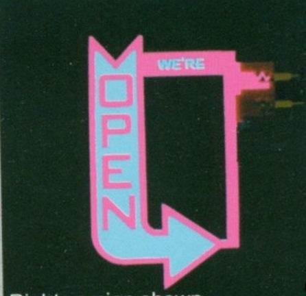 Miller Engineering 36032-R N And HO Open Neon Sign Right Hand Version ...