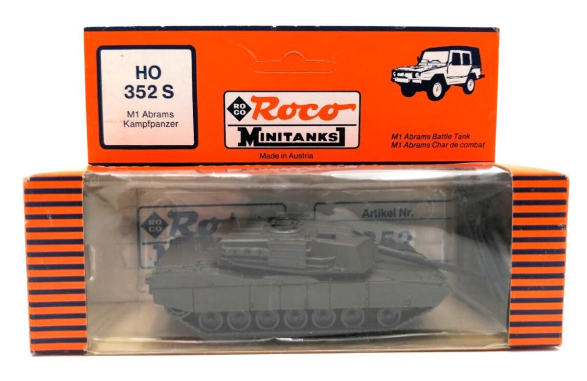 Roco 352S HO Scale MiniTanks M1 Abrams Battle Military Tank – Trainz
