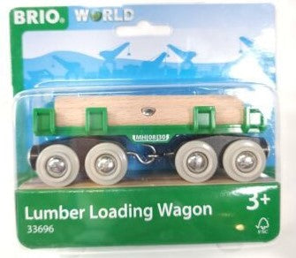 Brio World 33696 Wooden Lumber Loading Wagon Car – Trainz