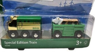 Brio World 36040 Wooden Special Edition Train w/Cow Carrying Freight C ...