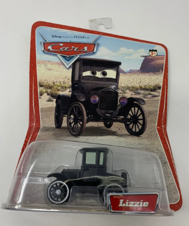 Mattel H6414 1:64 Die-Cast Disney Pixar "Cars" Lizzie-Desert – Trainz