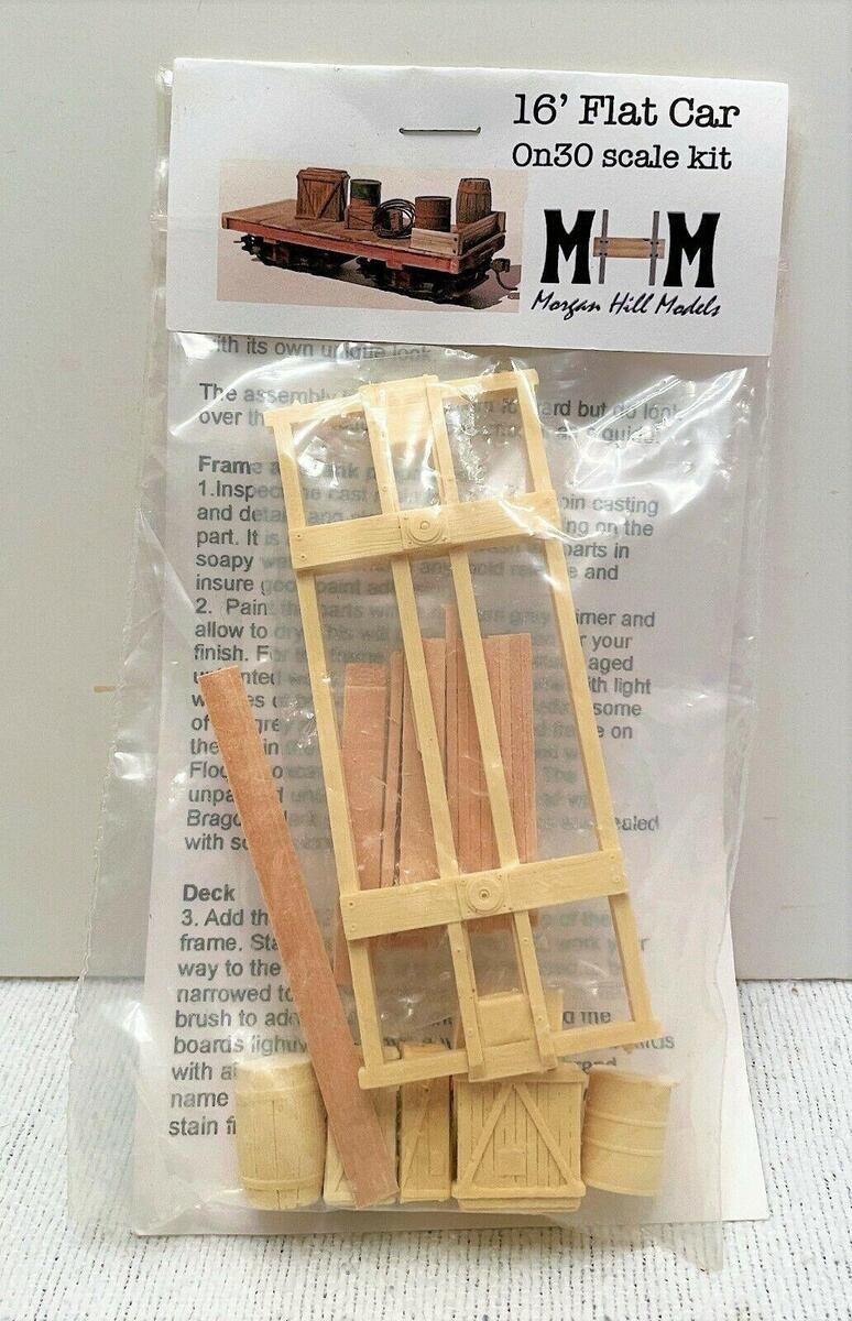 Morgan Hill Models On30 16' Flat Car Kit – Trainz