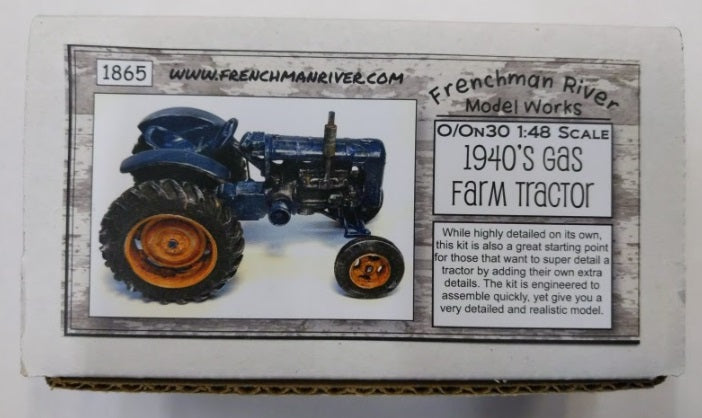 Frenchman River Modelworks 1865 O/On30 1940's Gas Farm Tractor Plastic ...