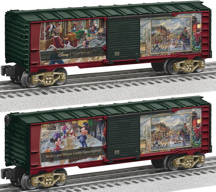 Lionel 2428150 O Thomas Kinkade/Mickey & Minnie Candy Cane Express Box ...