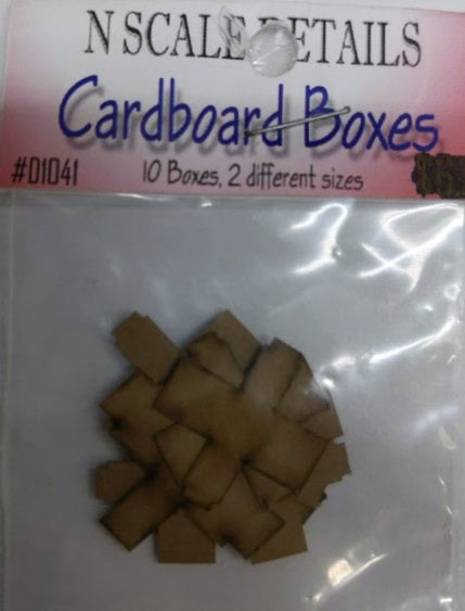 Model Tech Studios 01041 N Scale Cardboard Boxes – Trainz