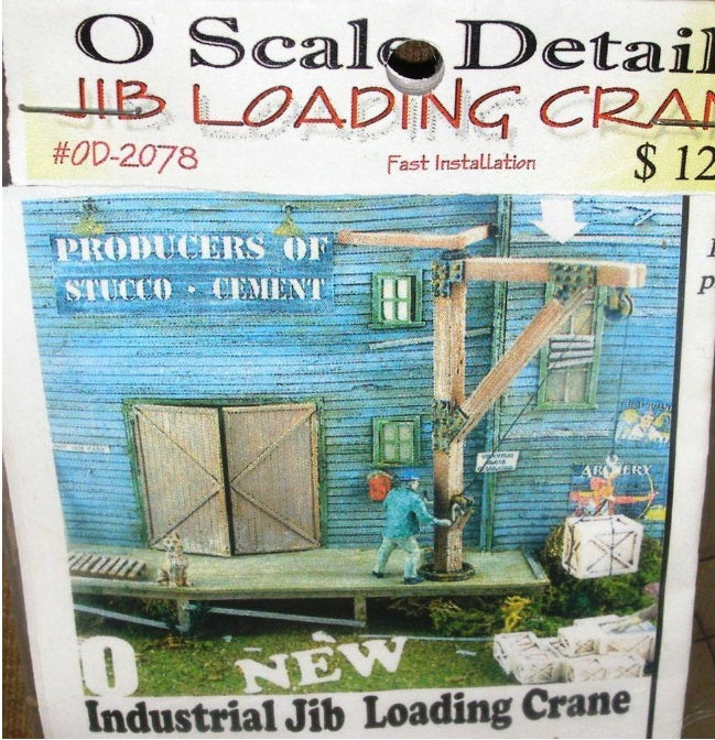Model Tech Studios OD-2078 O Scale JIB Loading Crane Kit – Trainz