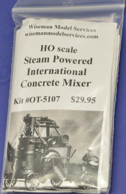 Wiseman Model Services OT-5107 HO Steam Powered International Concrete ...