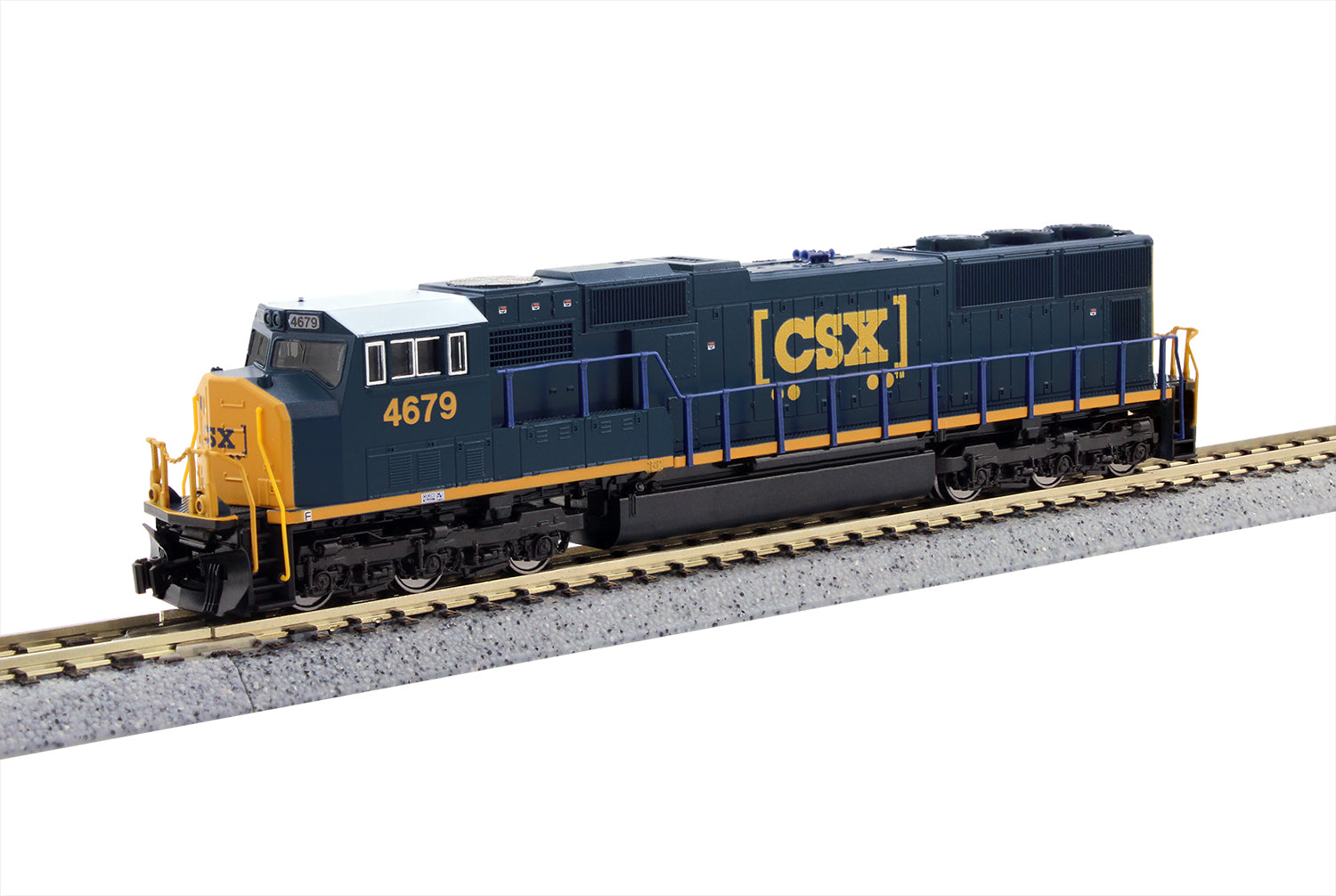 Kato 176-7616 N CSX EMD SD70M Flat Radiator Diesel Locomotive #4679 ...