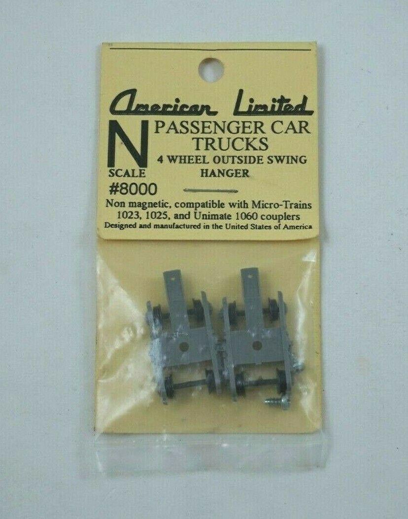 American Limited Models 8000 N Passenger Car Trucks 4 Wheel Outside Sw ...