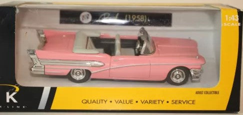 K-Line 94704 1:43 Pink 1958 Buick Convertible – Trainz